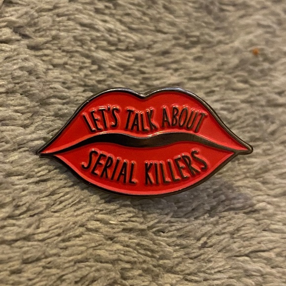 Jewelry | Lets Talk About Serial Killers Lips Pins | Poshmark